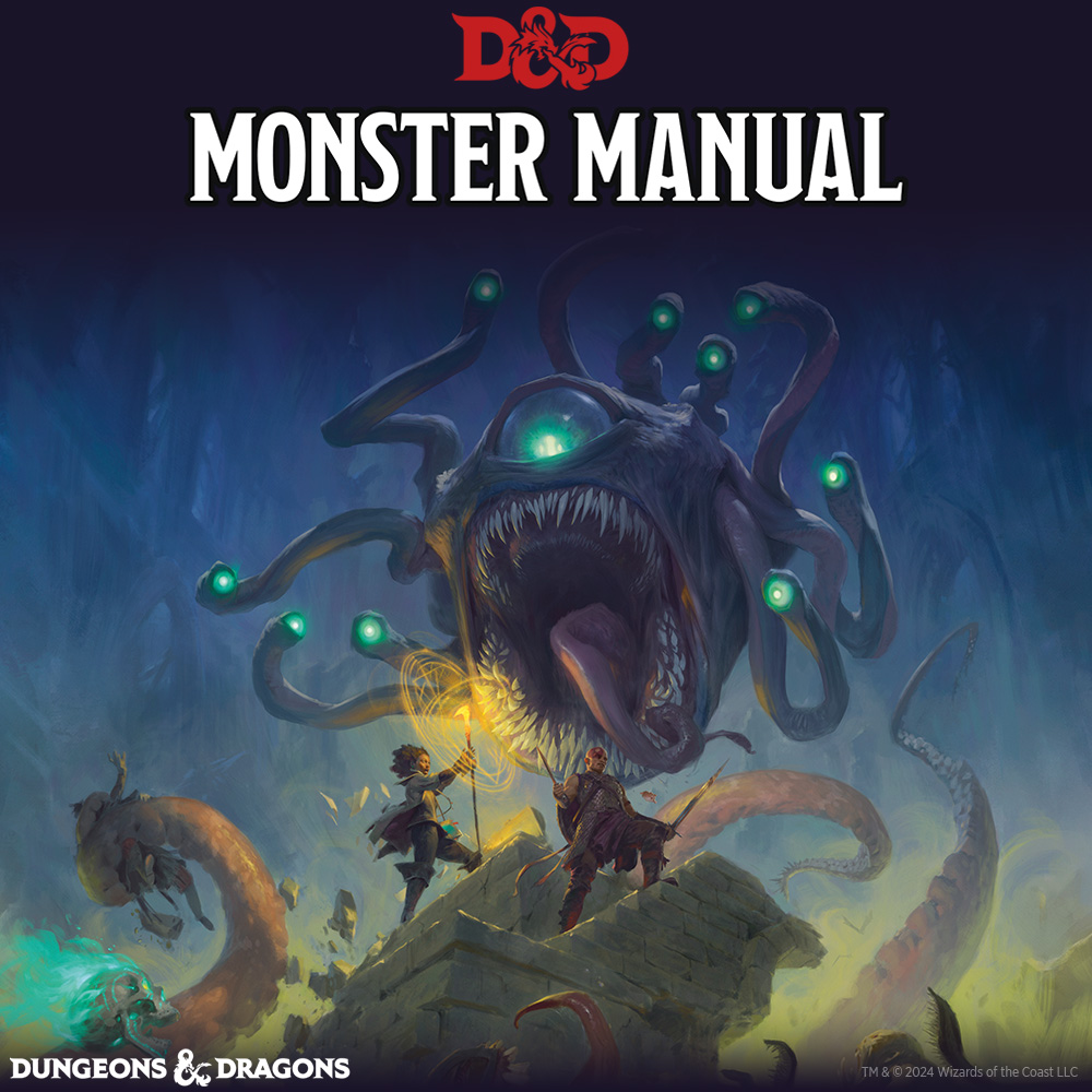 Pre-Order Dungeons & Dragons 2024 Monster Manual – Paper or Plastic